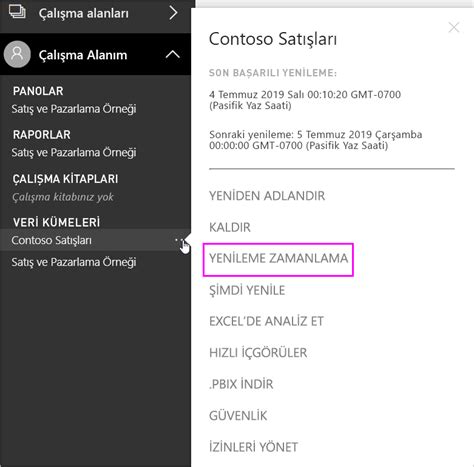 Zamanlanmış Yenileme Yapılandırma Power Bi Microsoft Learn