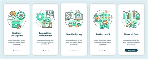 Advantages Of Business Planning Onboarding Mobile App Screen Walkthrough 5 Steps Editable