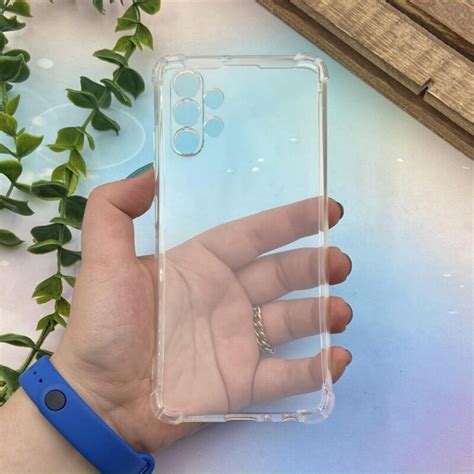 قاب گوشی Galaxy A32 4g سامسونگ ژله ای شفاف بی رنگ ایربگ دار کپسولی