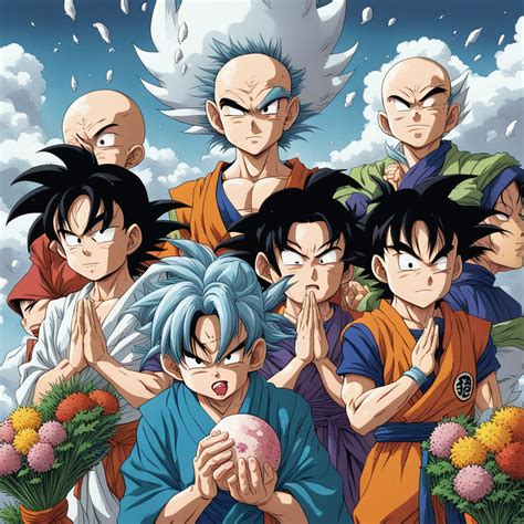 The Main Characters Of The Seven Dragon Balls Bid Farewell T By
