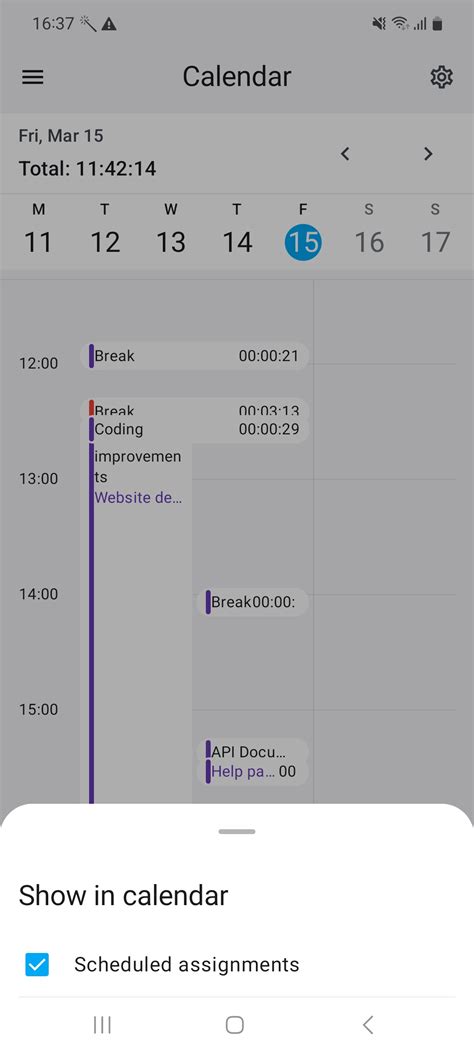 Android App Clockify Help