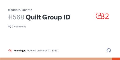 Quilt Group Id · Issue 568 · Modrinthlabrinth · Github