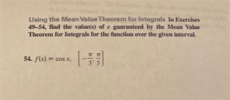 solved using the mean value theorem for integrals in