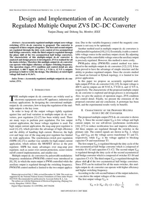 3 design and implementation of an accurately regulated mo zvs con pdf