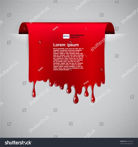 Flow Label Vector Illustration Stock Vector Royalty Free 81526723