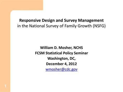 Ppt Responsive Design And Survey Management In The National Survey Of