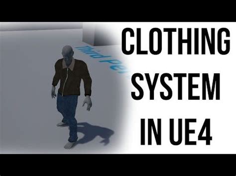 Unreal Engine Tutorial Clothing System YouTube Game Design Unreal Engine Video Game Design