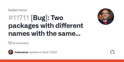 Bug Two Packages With Different Names With The Same Assembly Name Error When Install