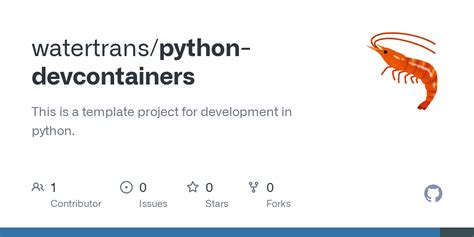 Github Watertranspython Devcontainers This Is A Template Project For Development In Python