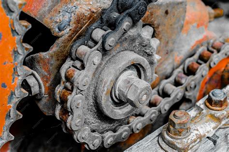 Premium Photo Parts Of Old Broken Machine Under Corrosion Closeup Old