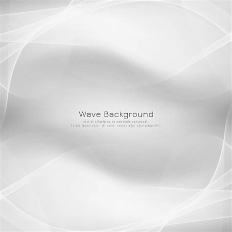 추상 밝은 회색 웨이브 벡터 배경 무료 벡터