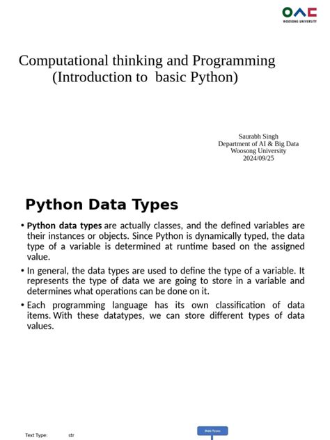 Ctp Introduction To Python Basics Lect003 Pdf String Computer