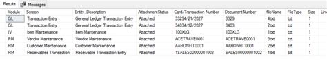 Dynamics Gp Essentials Dynamics Gp 2018 Attachment Report All