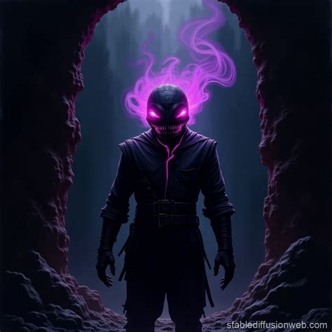 Cursed Miner With Eldritch Monster Stable Diffusion Online