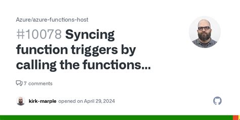 syncing function triggers by calling the functions runtime site failed