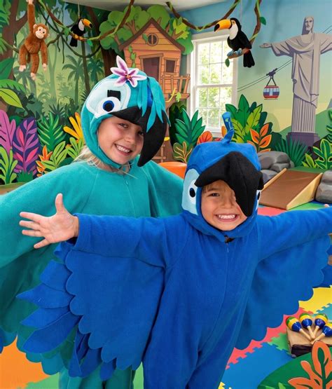 Macaw Blu Blue Jewel Rio Bird Halloween Costume Outfit Bird Halloween