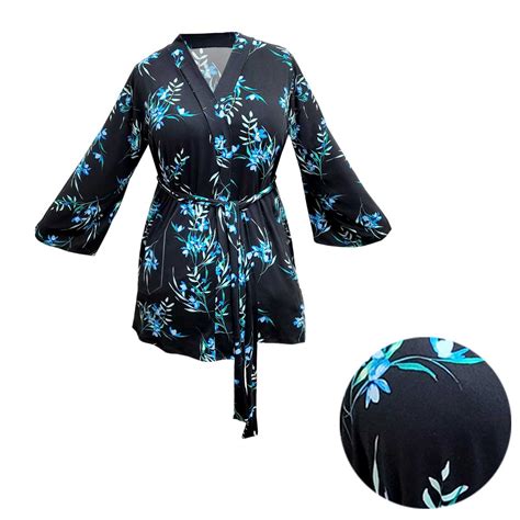 Sold Out Plus Size Womens Blue Iris Night Print Ultra Soft Brushed