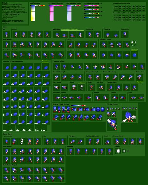 Ultimate Sonic The Hedgehog Sprite Sheet By Mrsupersonic1671 Jogos Images