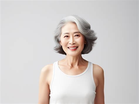 Premium Ai Image Senior Healthy Old Womans Face Portrait