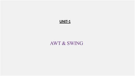 Java Awt Ppt
