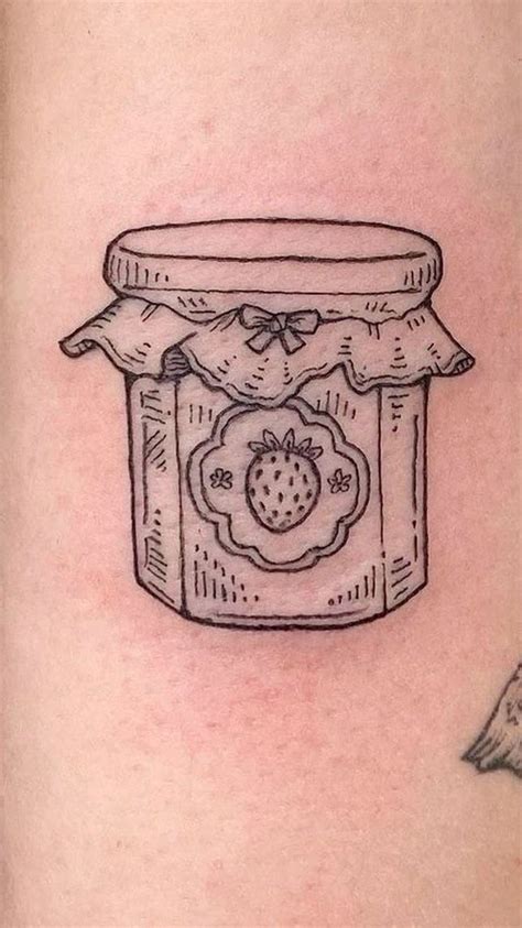 Jar Of Jam Cartoon Torta Tattoo Stain Glass Tattoos Funky Tattoos
