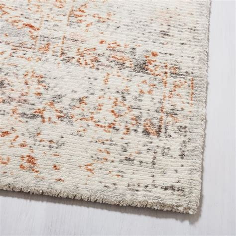 West Elm Flourish Rug Platinum Aptdeco