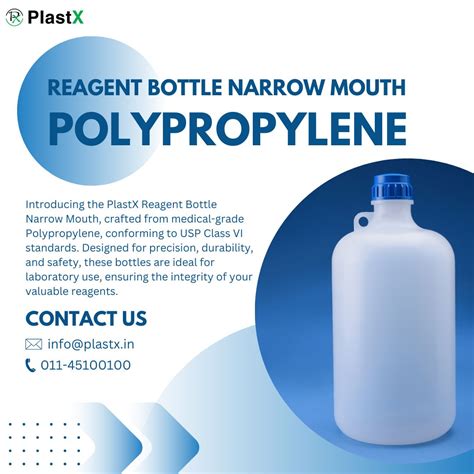 Plastx Labsafety Reagentbottle Polypropylene Precision Durability Uspclassvi Laboratory