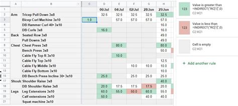 Google Sheets Conditional Formatting Based On Adjacent Cell Value