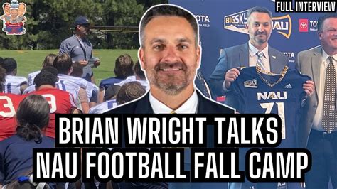 Full Interview New Nau Football Head Coach Brian Wright Talks Season