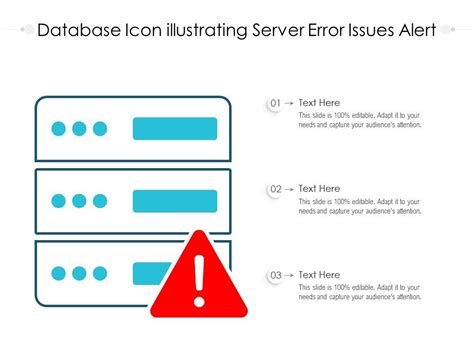 Database Icon Illustrating Server Error Issues Alert Presentation Graphics Presentation