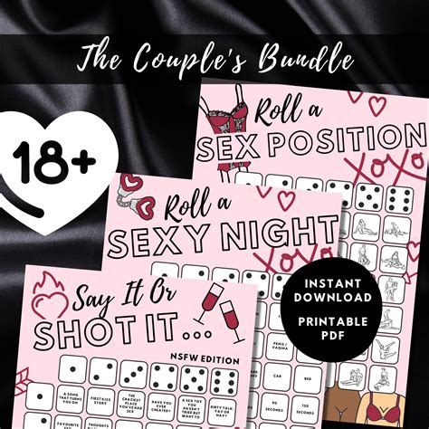 Date Night Sex Games For Couples In Game Card Bundle Dirty Dice Valentine S Day Gift