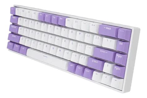 Teclado Mecânico De 60 Por Cento 68 Teclas Vermelho Rgb Frete Grátis