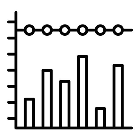 Stacked Bar Chart Line Icon 7570892 Vector Art At Vecteezy