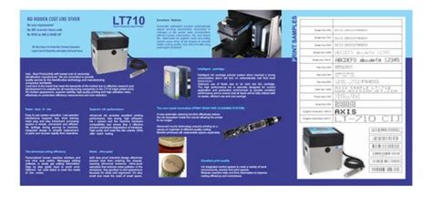 ss pvc 100 piece min batch coding machines model name number lt 710