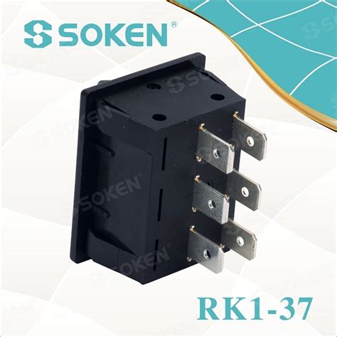 Soken CQC Approved on off 16A 250VAC T100/55 Rocker Switch - China ...