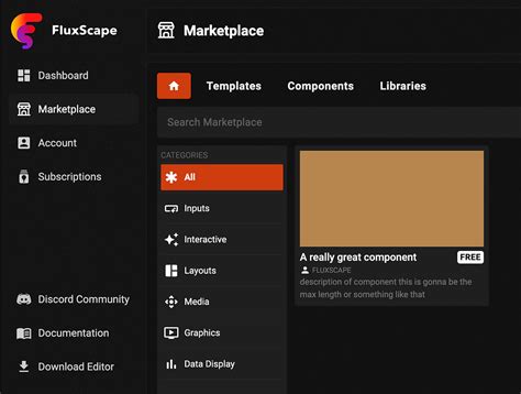 Fluxscape Marketplace Taking Shape