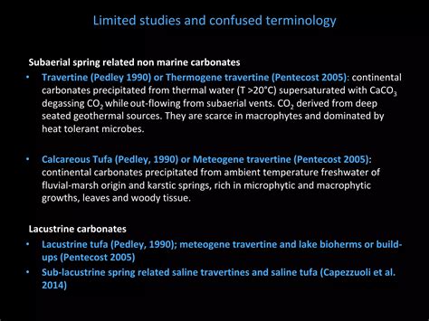 G Della Porta 2015 Non Marine Carbonate Build Ups Comparing