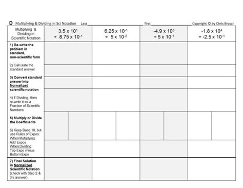 Epr Slides 18 Multiplying Dividing Multiply Divide Scientific Notation