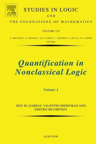 Quantification In Nonclassical Logic 9780444562296 Gabbay