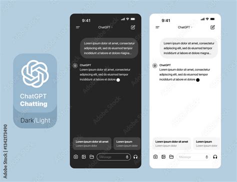 Chatgpt Ui Mockup Template Ai Chatbot Interface With Conversation