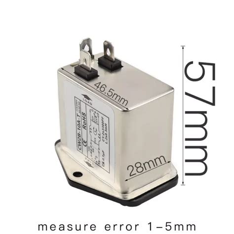 integrated for emi filter iec power module for industrial applications