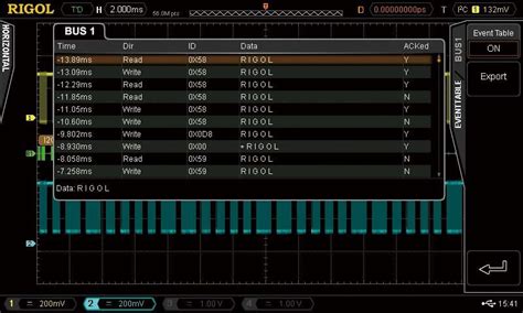 Rigol DS AUDIO Serial Bus Trigger And Analysis I S Protocol Option