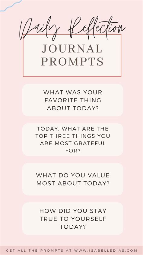 17 Daily Self Reflection Journal Prompts Artofit
