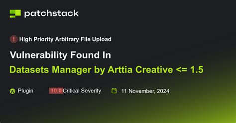 Wordpress Datasets Manager By Arttia Creative Plugin