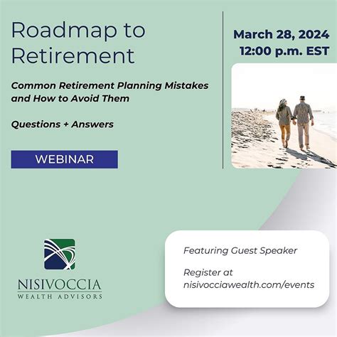 Welcome You Are Invited To Join A Webinar Roadmap To Retirement Top Ira Planning Mistakes To