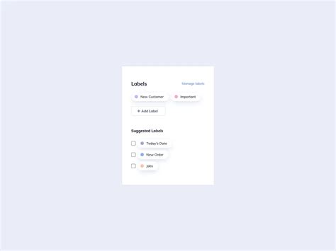 Label Ui Designs Themes Templates And Downloadable Graphic Elements On Dribbble