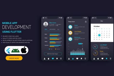 Develop Custom Ios And Android Flutter App With Responsive Ui By Developers191 Fiverr