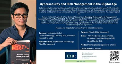 Technology Future Careers Cybersecurity Riskmanagement Joshua Arvin Lat