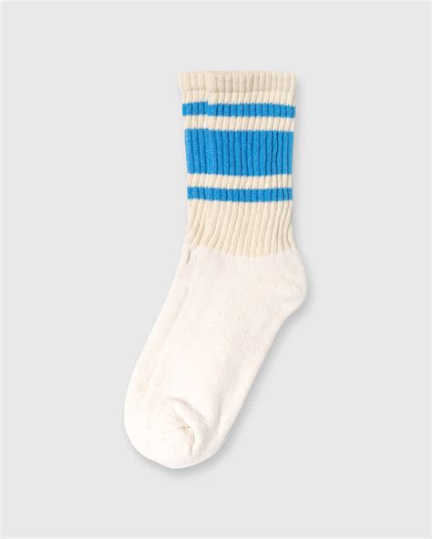 Retro Mono Stripe Socks In Blue Shop Sid Mashburn
