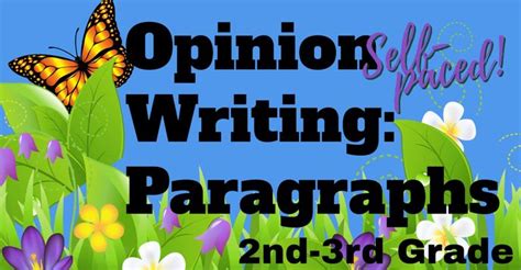 Write An Extraordinary Opinion Paragraph 2nd 3rd Grade Video Lesson